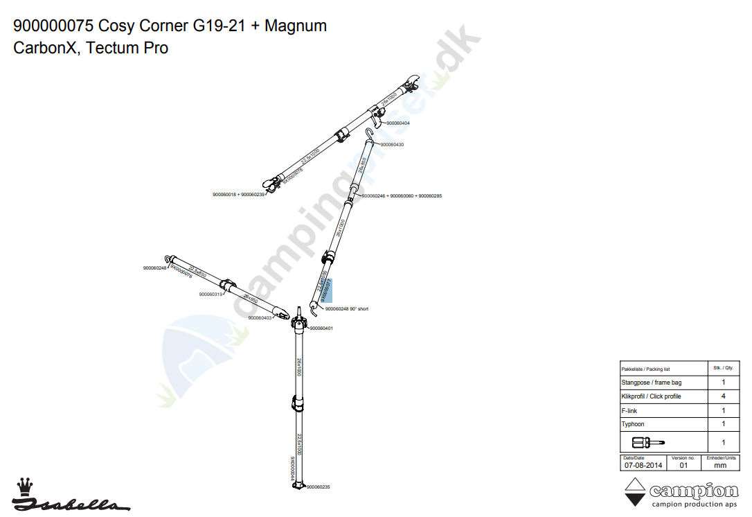 Campingpriser.dk - Isabella E-stang Cosy Corner CarbonX